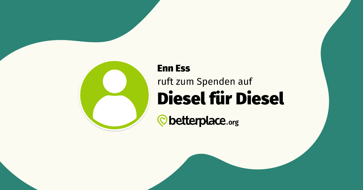 Diesel für Diesel von Enn Ess: Unterstütze diese Spendenaktion