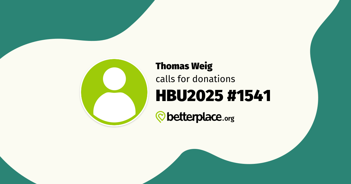 HBU2025 #1541 by Thomas Weig: Support my fundraising event